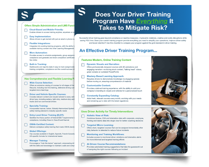 Is Your Company Driver Training Lacking? | Free Checklist